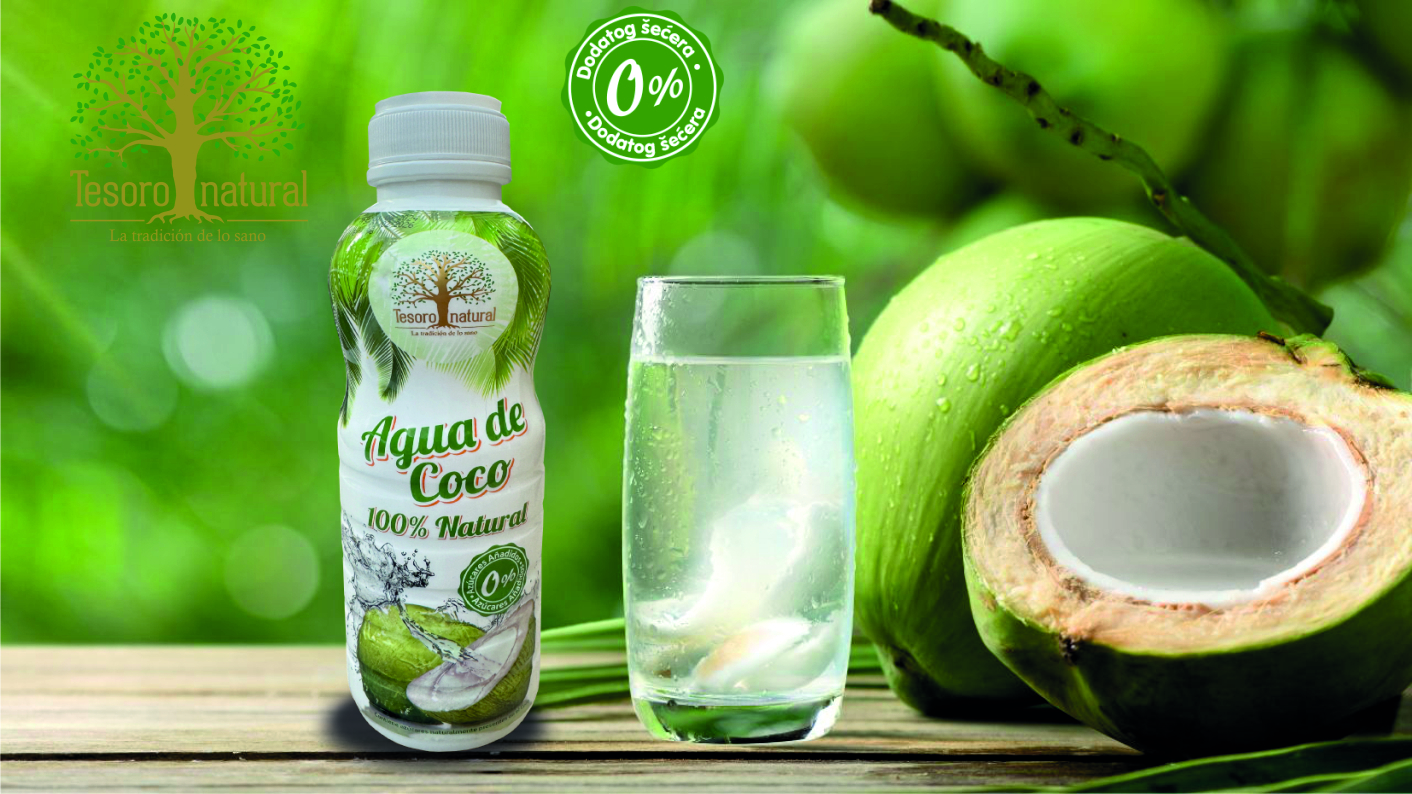 Kokosova voda, Agua de coco, prirodna rehidratacija za sportiste, Prom ...